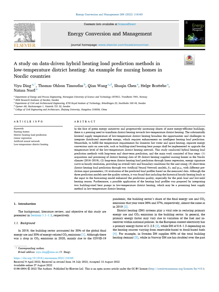 Ecm 116163 | PDF | Forecasting | District Heating