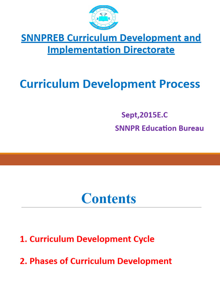 Curriculum Development Process in MoE and REBs - 31 Mar 21 | PDF ...