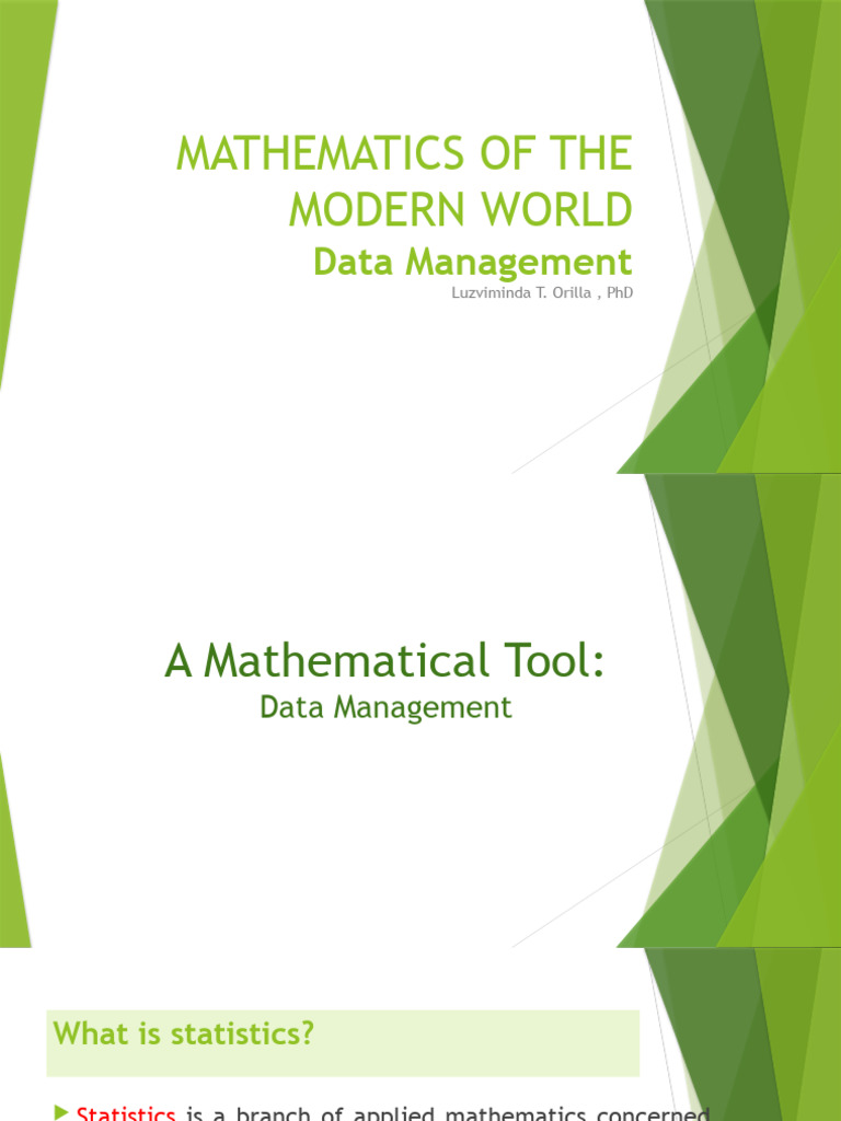 MMW (Data Management)-Part 1 | PDF | Level Of Measurement | Statistics