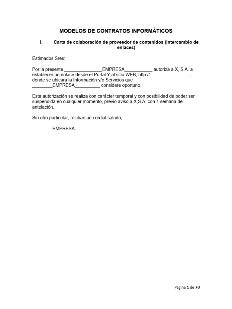 Modelos de Contratos Informáticos | PDF | Arbitraje | Derechos de autor