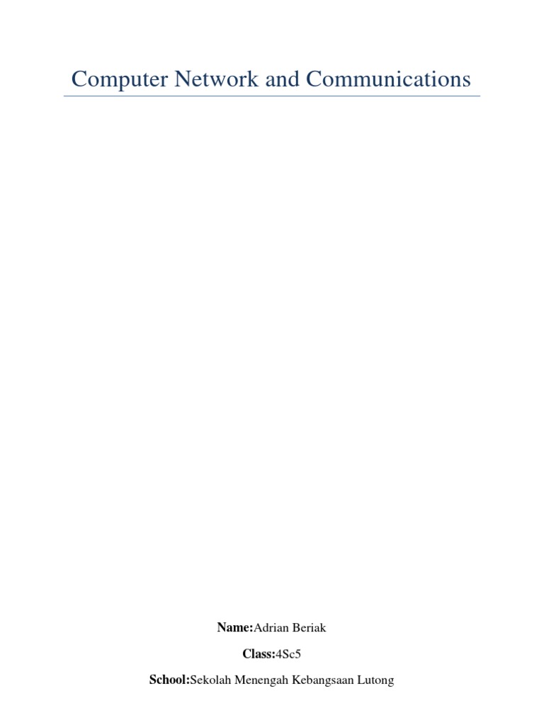 Puter Network and Communications | PDF | Wi Max | Wireless Lan