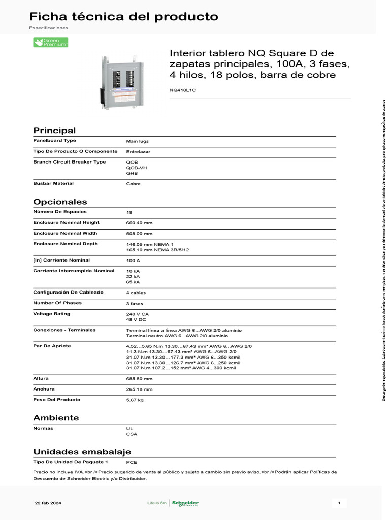E2 - Schneider Electric - Tableros-de-distribución-eléctrica-NQ ...