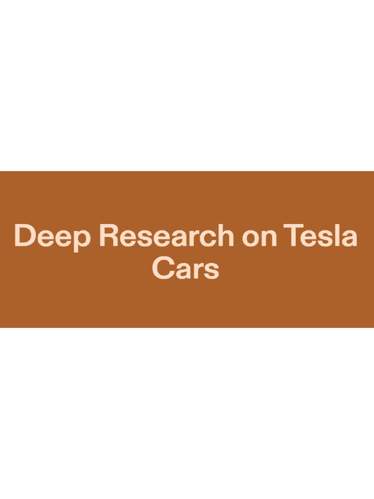 Summary On Tesla and It's Components/background | PDF