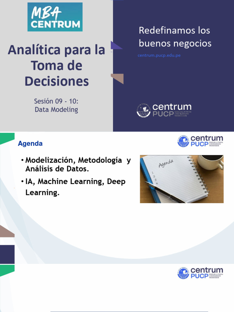 ATD - Sesion 09-10 Data Modeling - NEW Format | PDF | Aprendizaje profundo | Aprendizaje automático