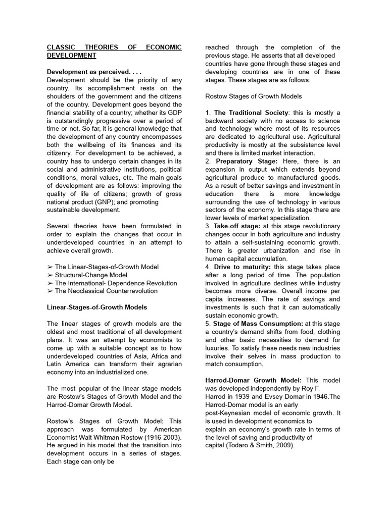 Econ Development | PDF | Poverty | Poverty & Homelessness