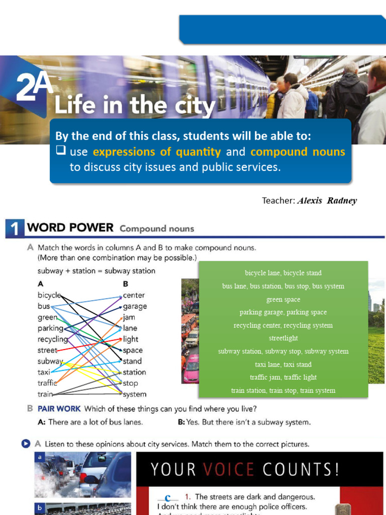 IC B2 - Unit 2A | PDF | Noun | Traffic
