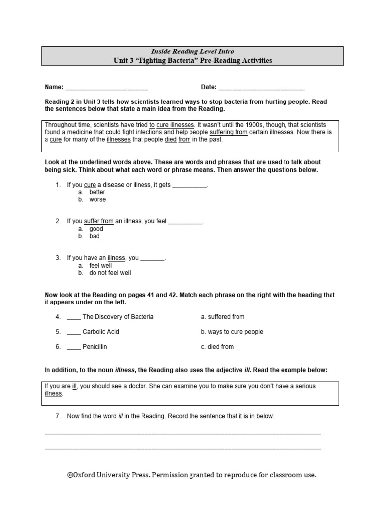 Ir Intro Level Reading Worksheet U03 | PDF | Adjective | Linguistics