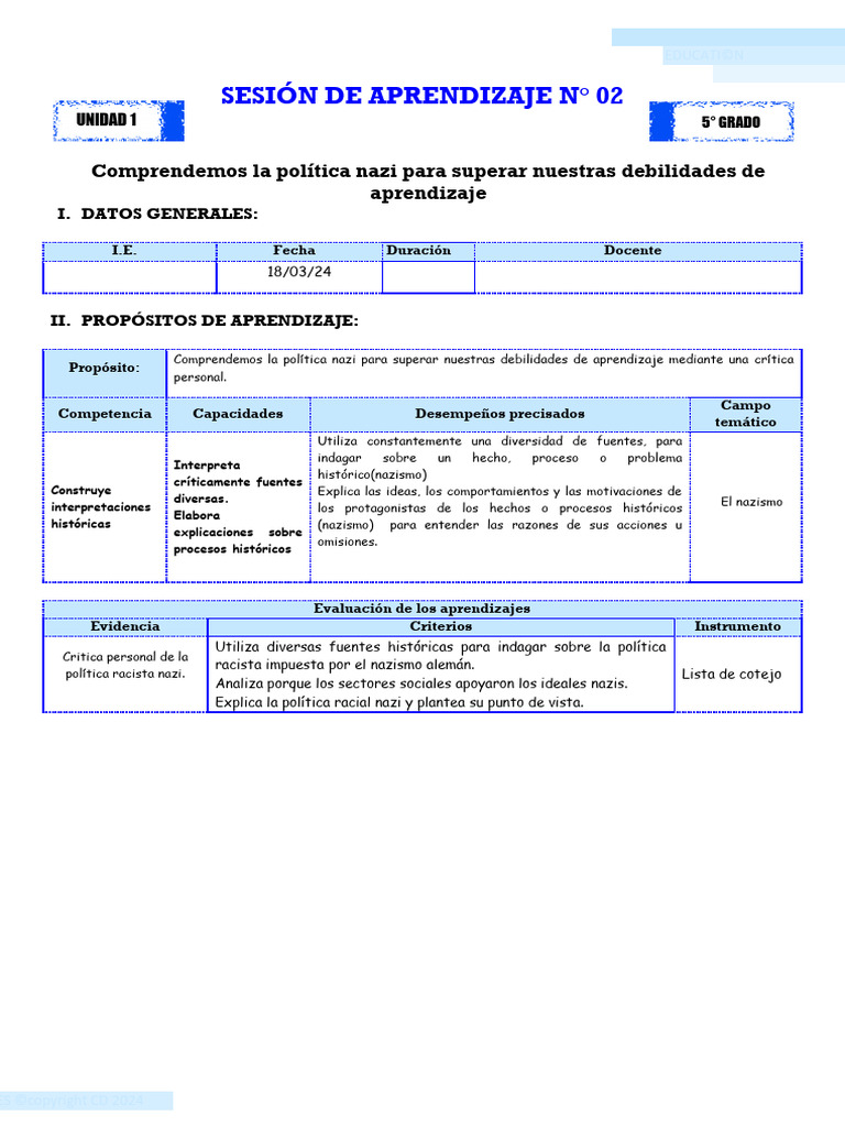 Actividad 2 - CC - Ss 5to | PDF | nazismo | Aprendizaje