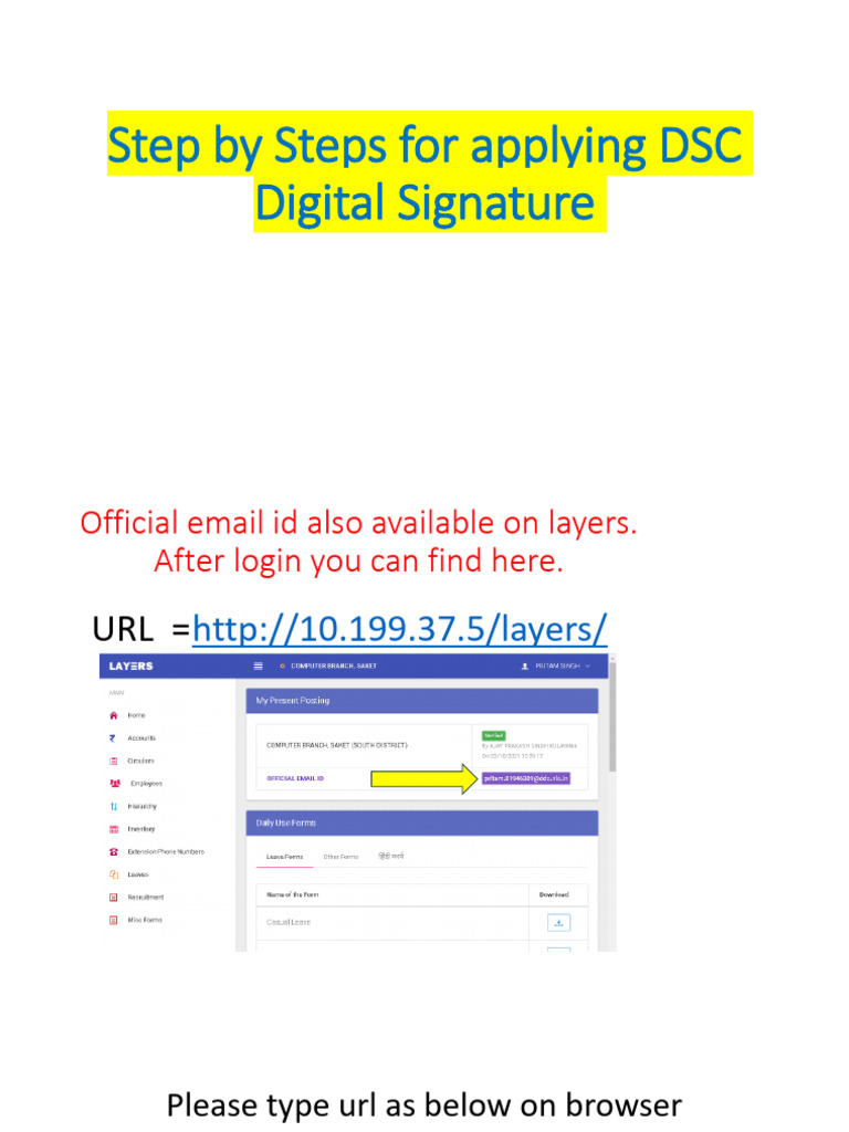 SOP For Digital Signature | PDF | Password | Login