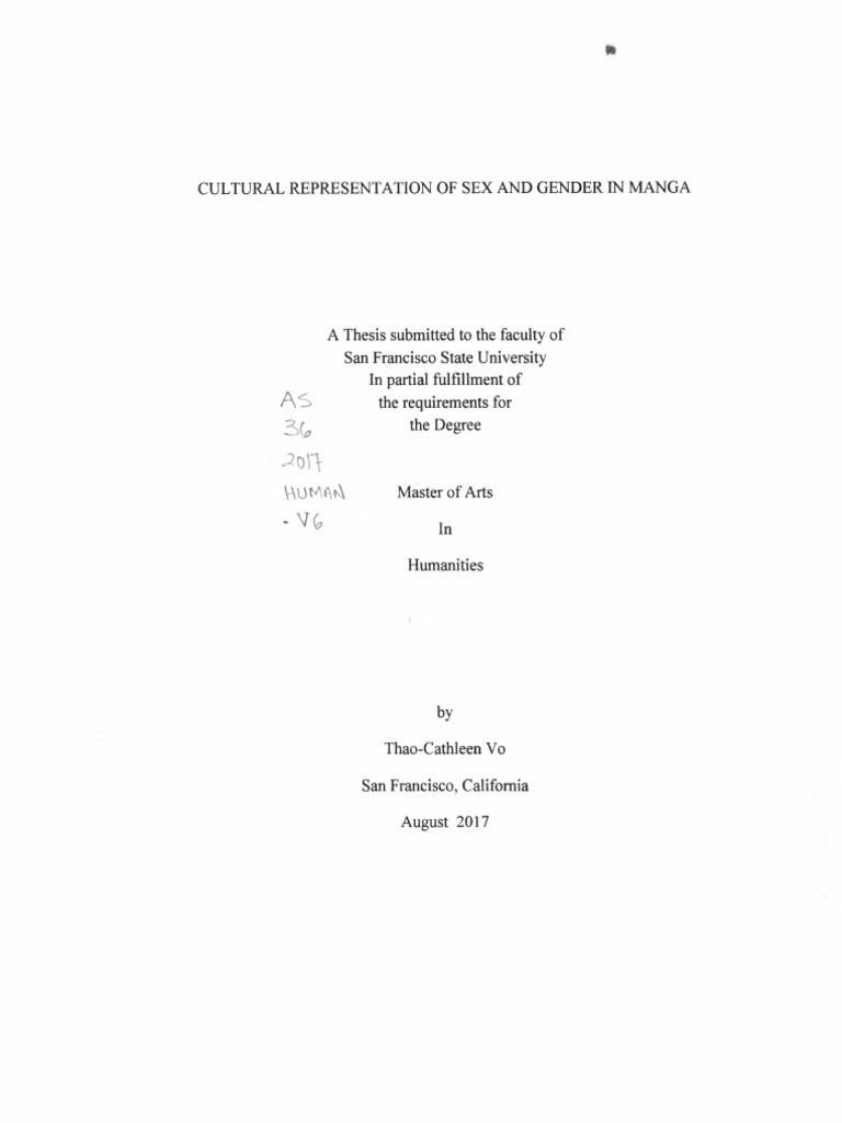 Manga Gender Representation | PDF | Manga | Gender