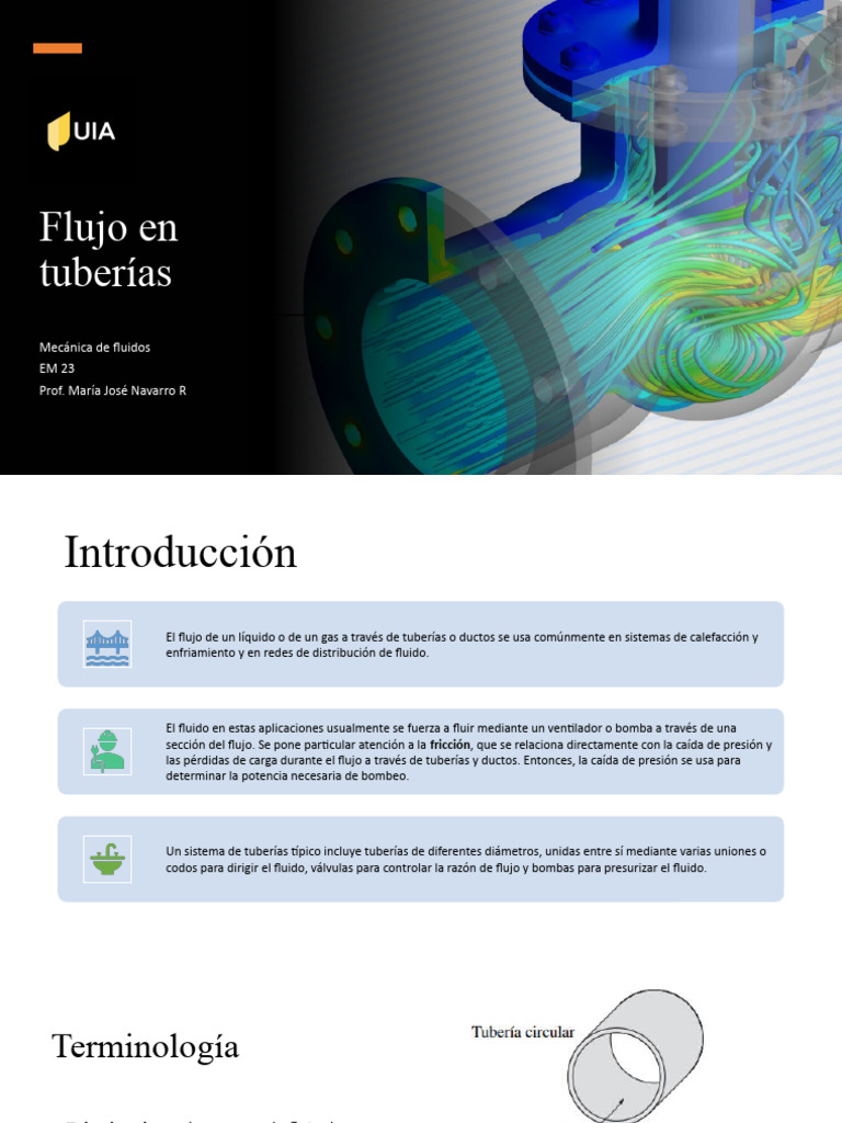 Flujo en Tuberías | PDF | Numero Reynolds | Turbulencia