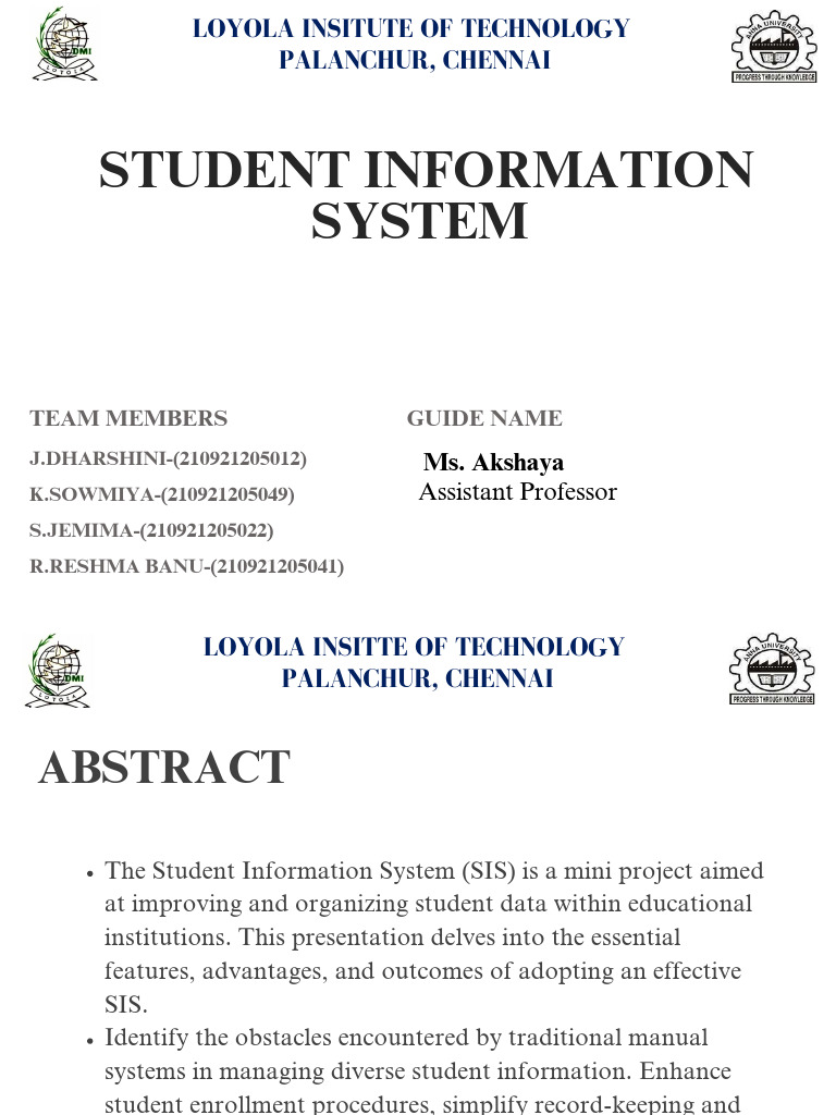 Student Information System Overview | PDF | Computer Security | Security
