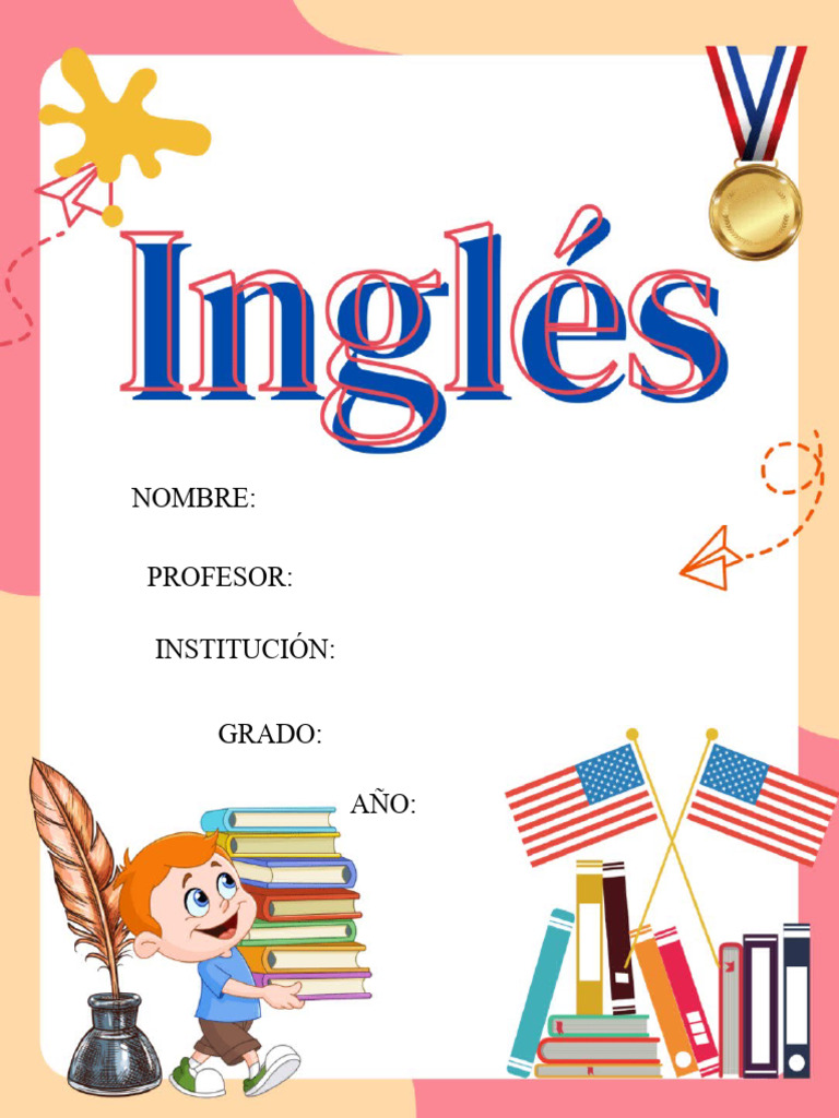 caratula-de-ingles-para-cuaderno-de-primaria | PDF