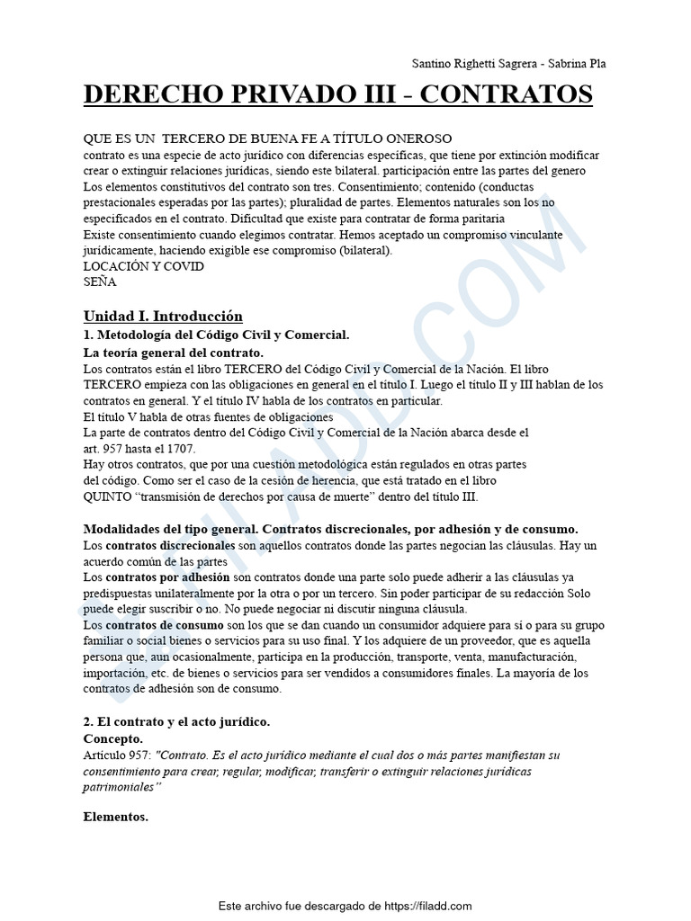 Derecho Privado Iii - Contratos 3 | PDF | Justicia | Crimen y violencia