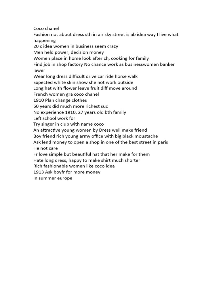 Eng Listen Coco Chanel | PDF