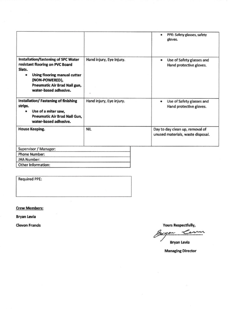 JSA Form NPMC Mayaro Sod Turning. 2 | PDF