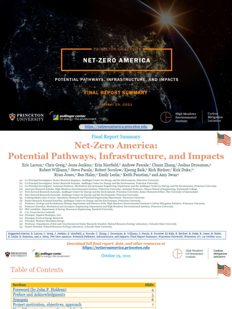 Net-Zero America: Pathways & Impacts | PDF | Wind Power | Sustainable ...