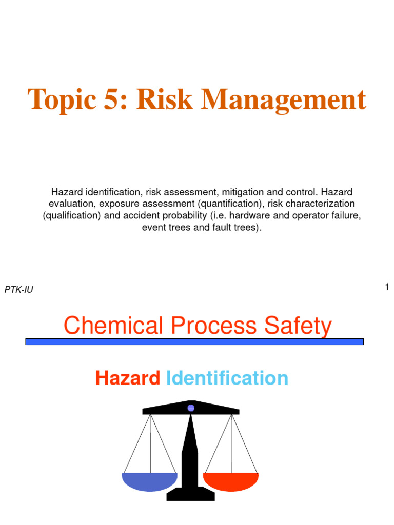 HSE - Lecture Note 5 | PDF | Risk | Hazards HSE - Lecture Note 5 | PDF | Risk | Hazards