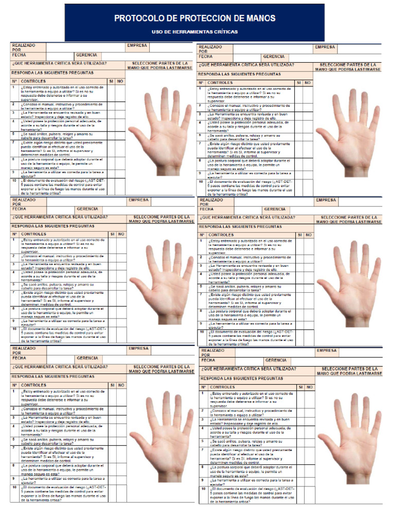 Protocolo de Manos | PDF