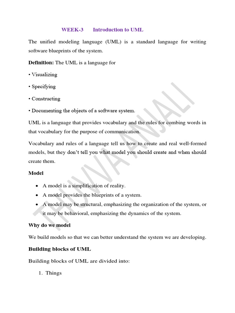 8 - Se Week-3 | Download Free PDF | Unified Modeling Language | Class (Computer Programming)