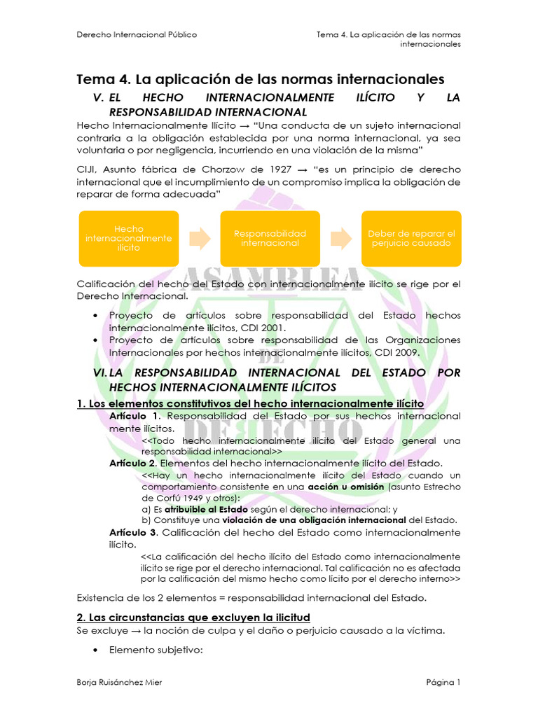 DIP Tema 4 | PDF | Relaciones Internacionales | Justicia