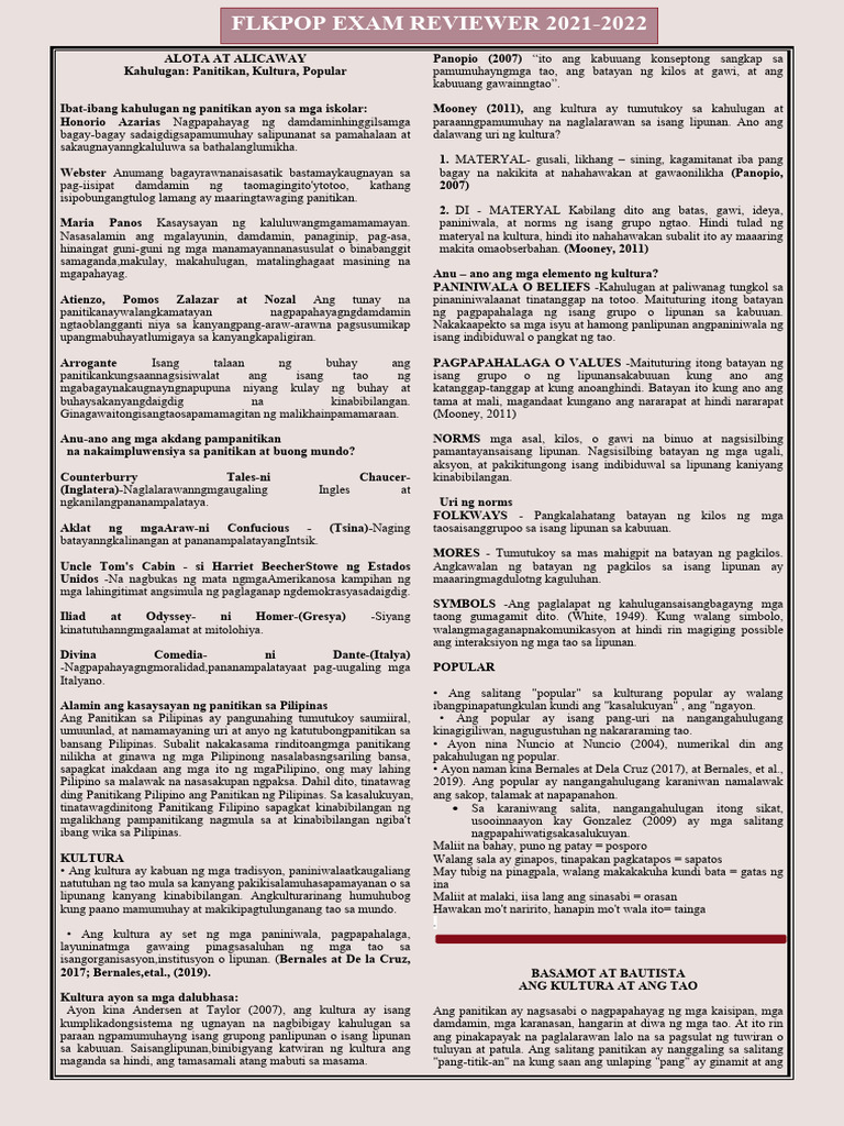 Flkpop. Final Reviewer. 1 | PDF