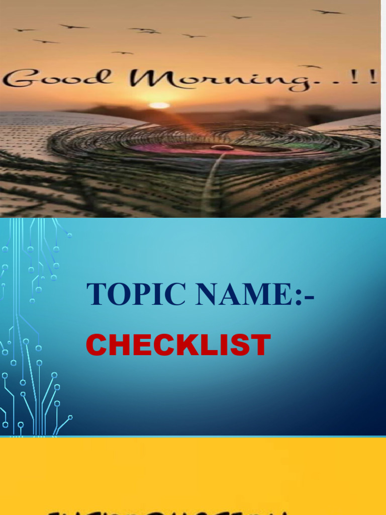 Checklist Microteaching | PDF
