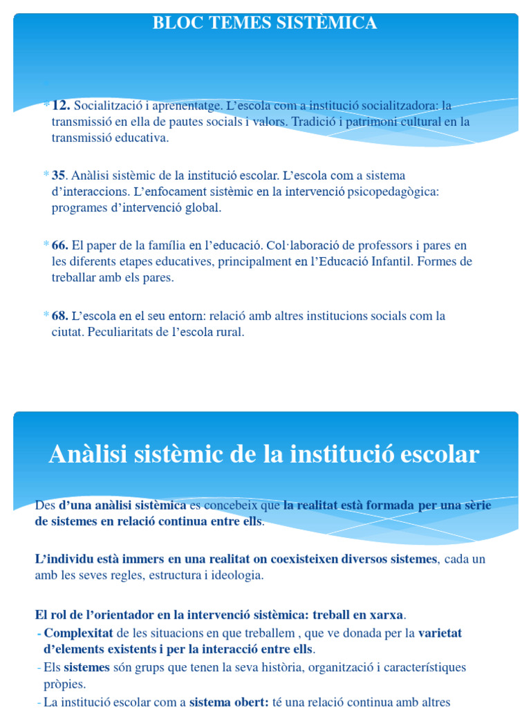 BIoc Temes Sistèmica | PDF