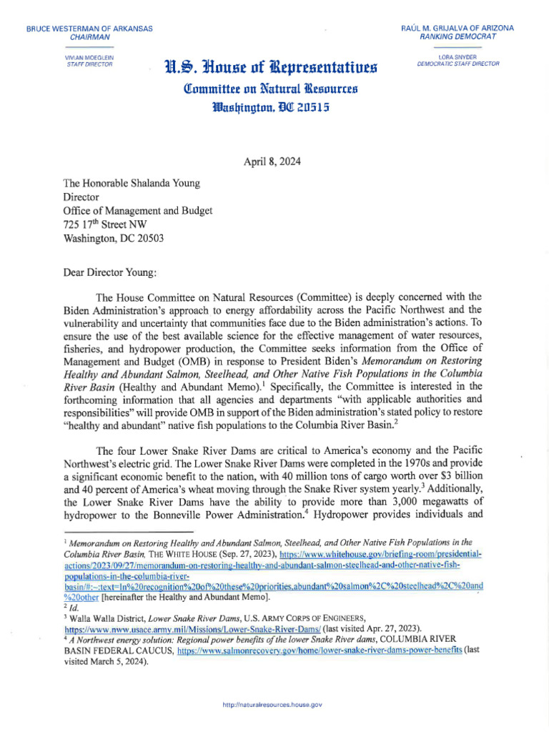 Oversight Letter To OMB | PDF