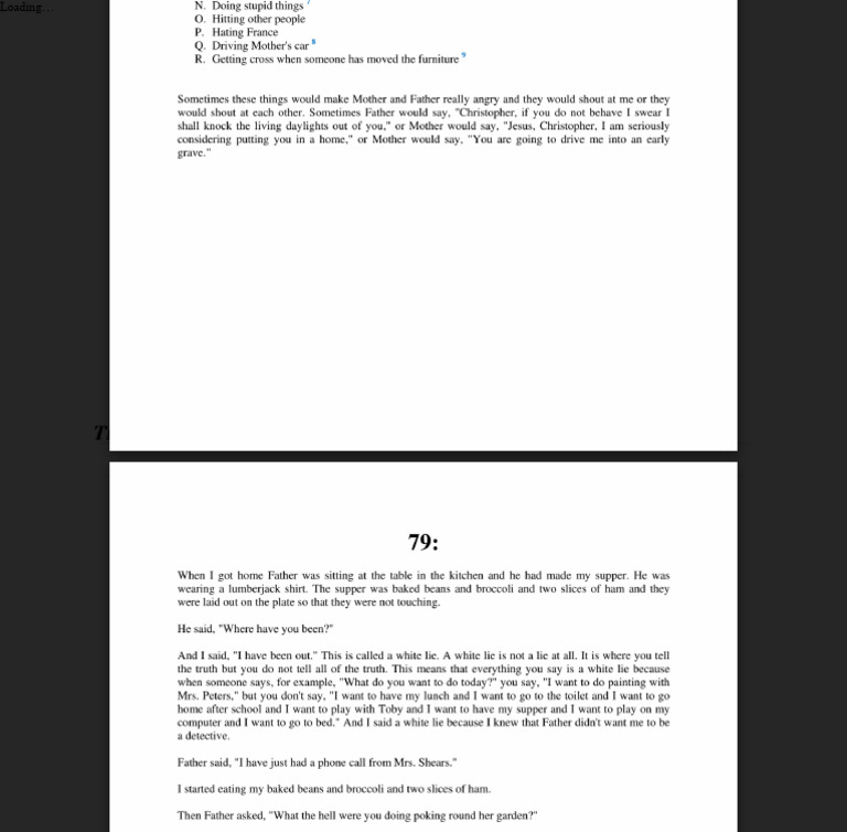 The Curious Incident of The Dog in The Night Time FULL TEXT PDF | PDF