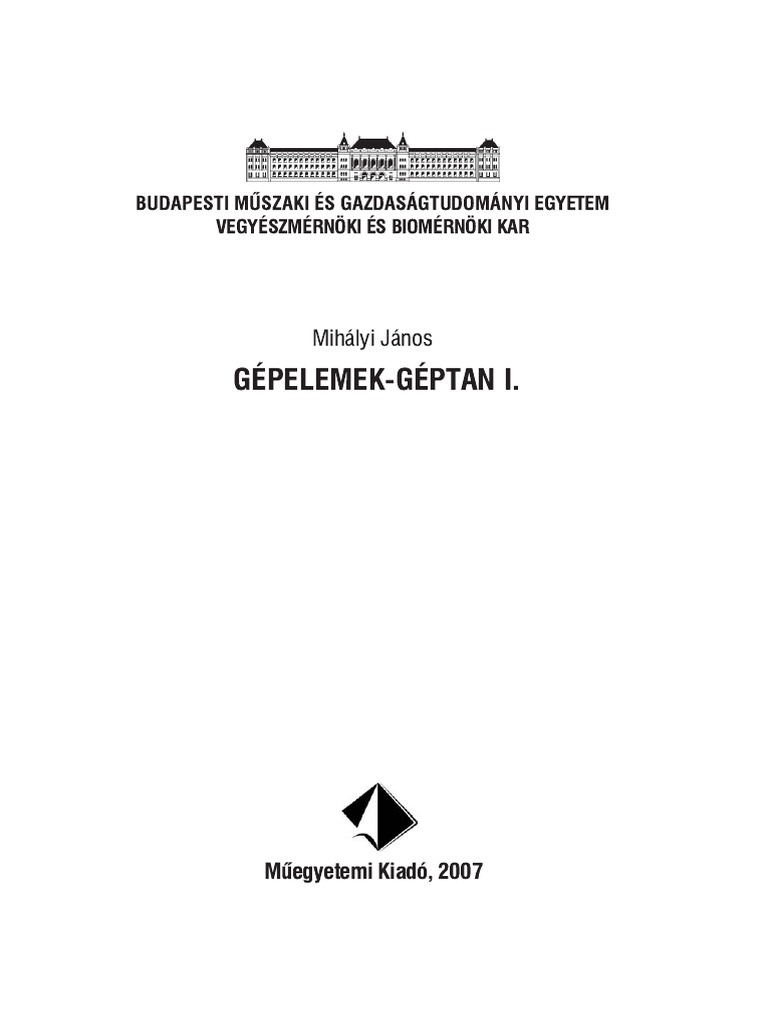 Gépelemek | PDF