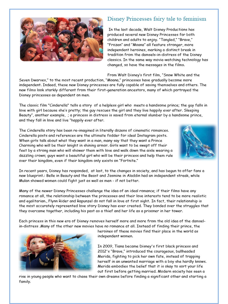 Fairy Tale To Feminism Reading Comprehension Exercises - 111701 | PDF