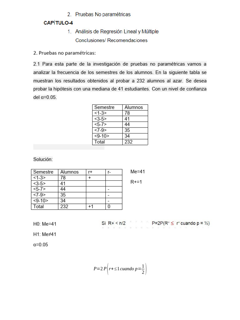 Analisis No Parametricos Trabajo | PDF | Teoría de la estimación | Teoría estadística