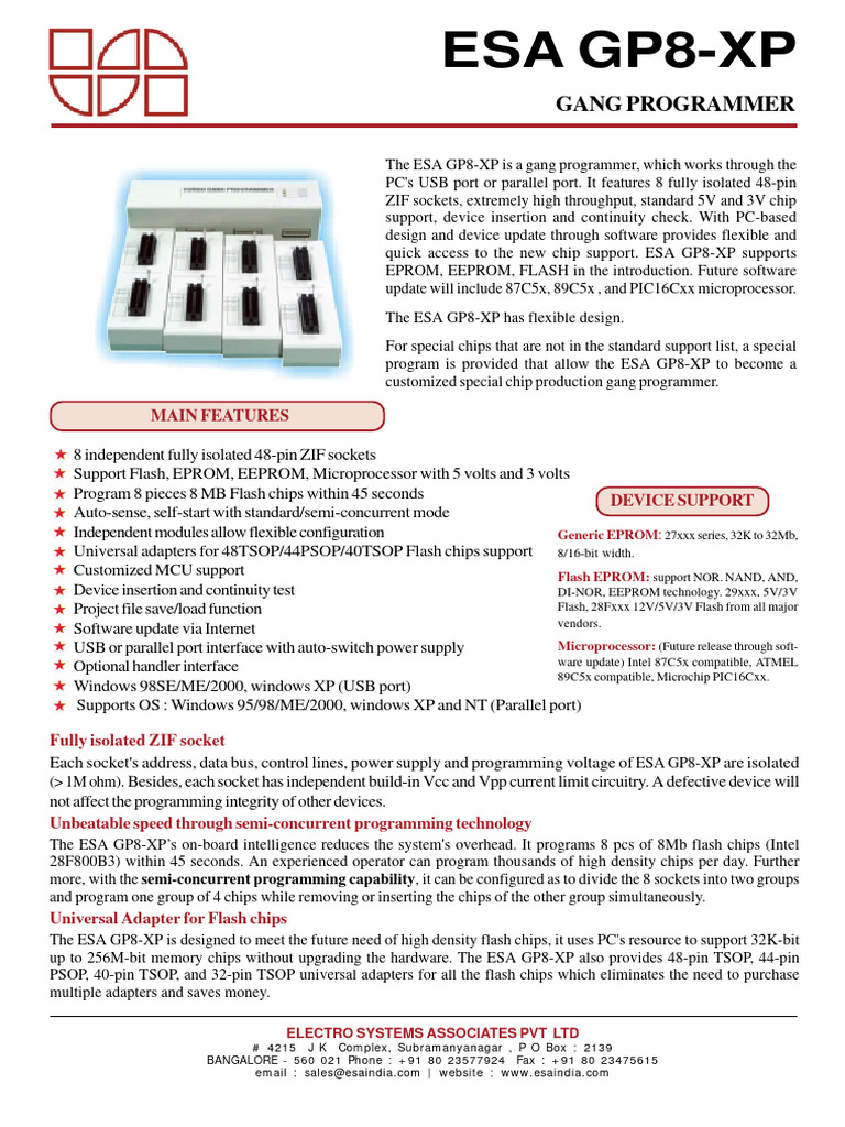 Esa GP8 XP | PDF | Flash Memory | Usb
