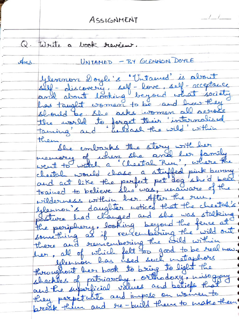 AECC Book Review Assignment | PDF