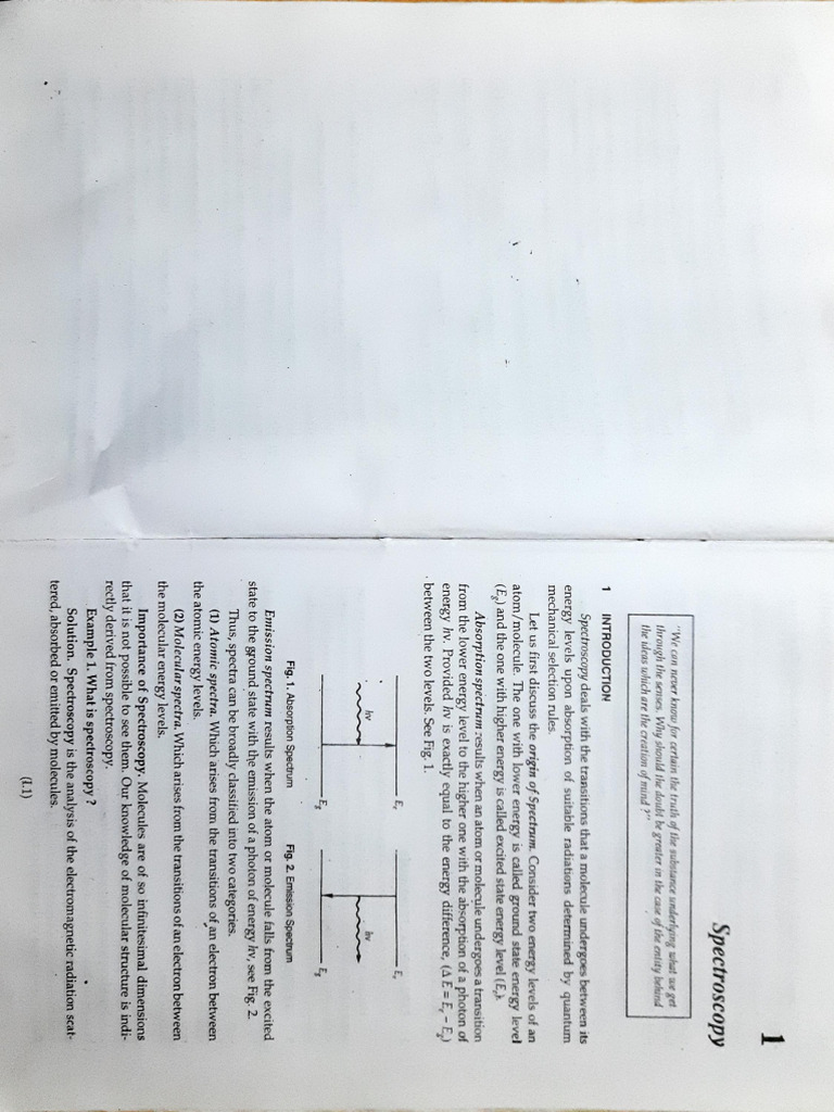 Spectroscopy IR (Part 1) | PDF