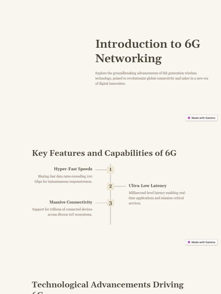 6G Networking | PDF | Computing | Telecommunications