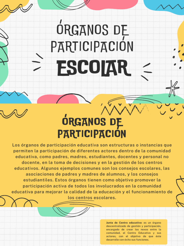 Órganos de Participación Escolar | PDF | Escuelas