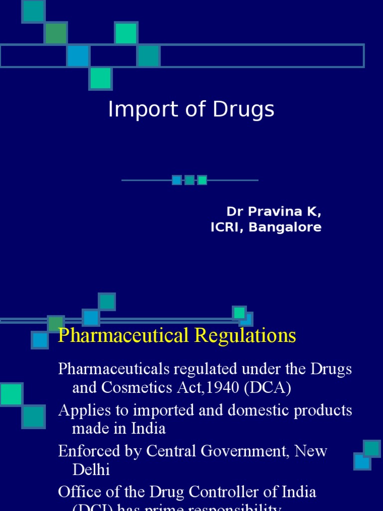 Importing of Drugs | PDF | Clinical Trial | Pharmaceutical Formulation