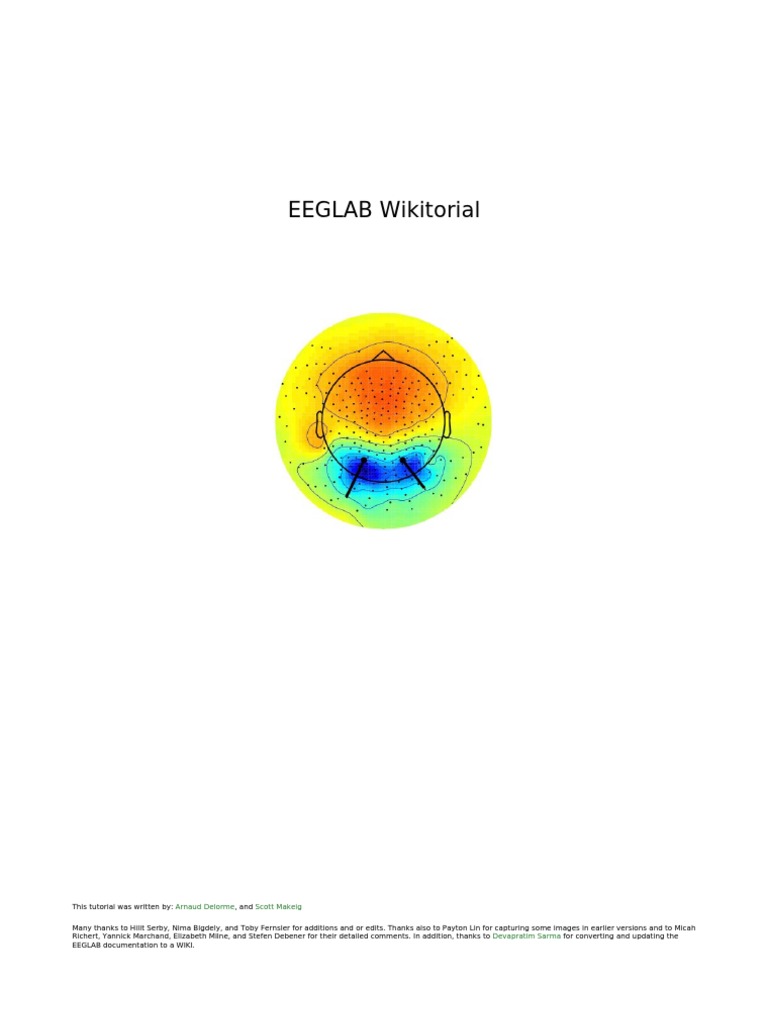 PDF - Eeglab Wiki Tutorial A4 | Download Free PDF | Matlab | Command Line Interface