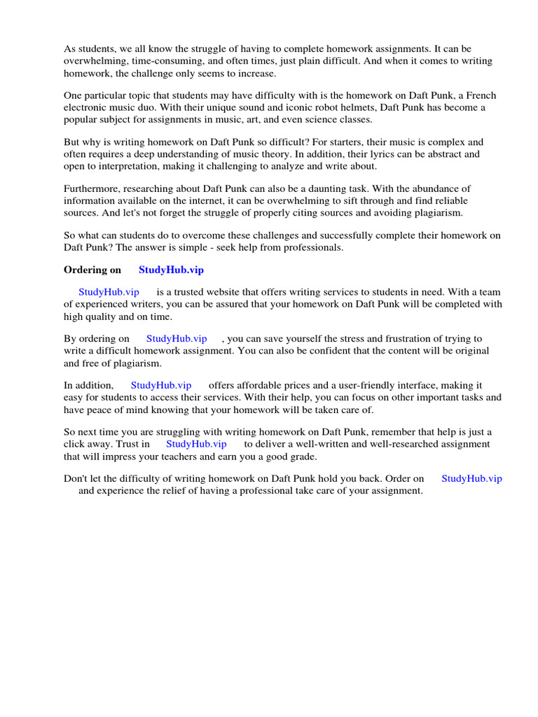 Youtube Homework Daft Punk | PDF