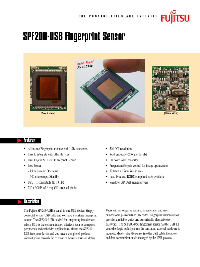 FP Sensor | Download Free PDF | Usb | Fingerprint