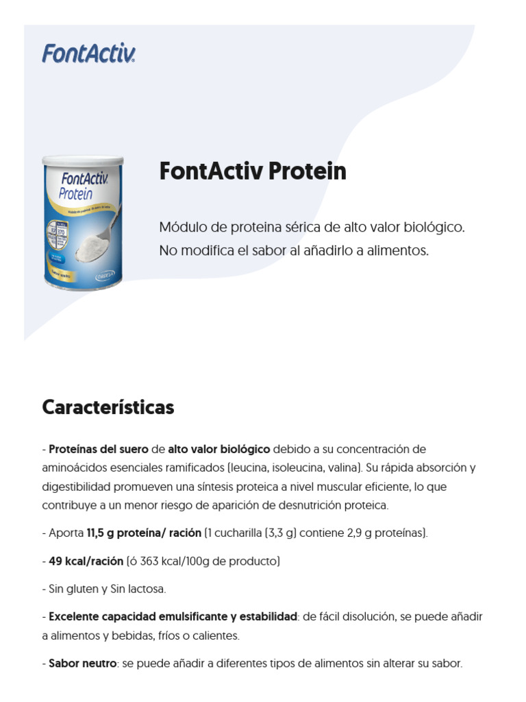 FontActiv Protein - FontActiv | PDF