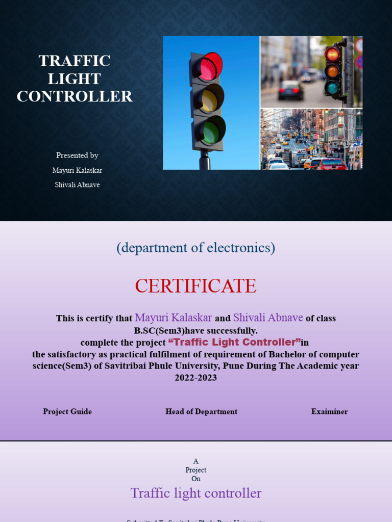 Traffic Light Controller Presentation Pdf Traffic Light
