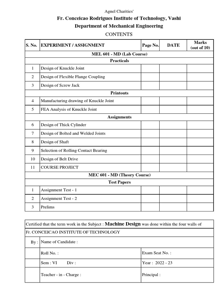 MD-Final-Index Sheet | PDF