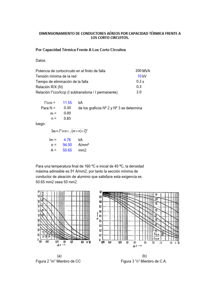03.-Conductores Aereos Capacidad Termica CC | PDF | Ciencia y matemáticas