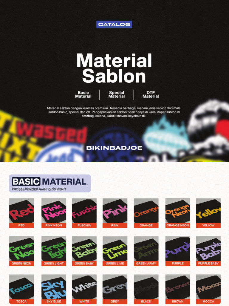 Material Sablon | PDF