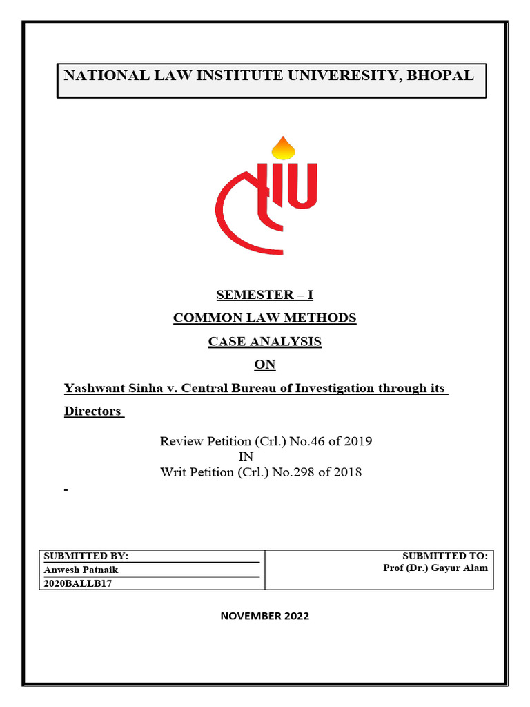 2020BALLB17-CLM (case analysis)[1] | PDF
