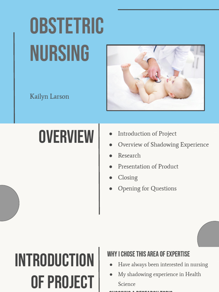 Senior Project Presentation 1 | PDF | Childbirth | Health Sciences