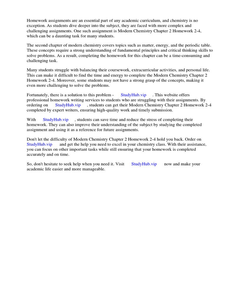 Modern Chemistry Chapter 2 Homework Help | PDF | Homework | Solubility